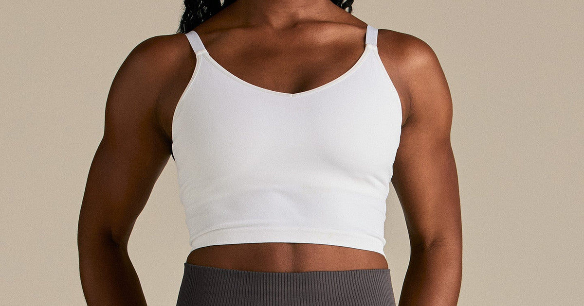 White Built-in-Bra Tank Top | Women's Best AU & NZ
